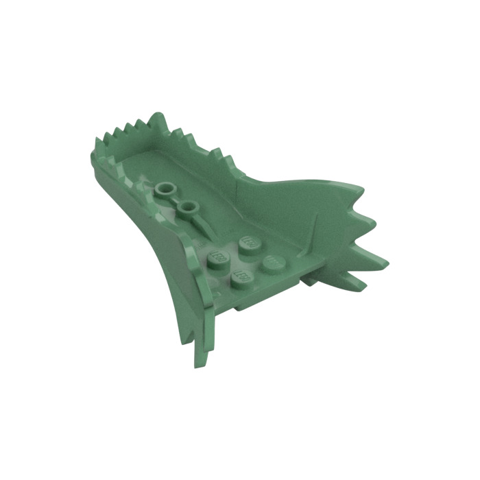 LEGO Dragon Head Lower Jaw with Frills and Sharp Teeth (25380) | Brick ...