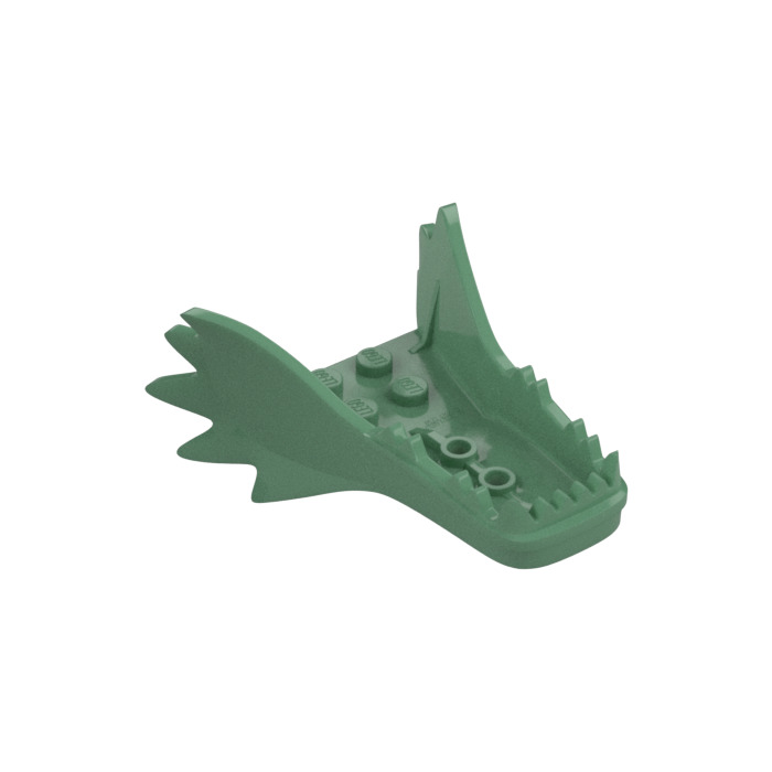 LEGO Dragon Head Lower Jaw with Frills and Sharp Teeth (25380) | Brick ...