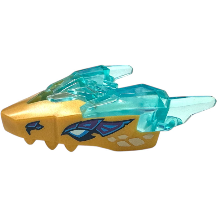 LEGO Dragon Head with Horns with Pearl Gold Face (82276) | Brick Owl