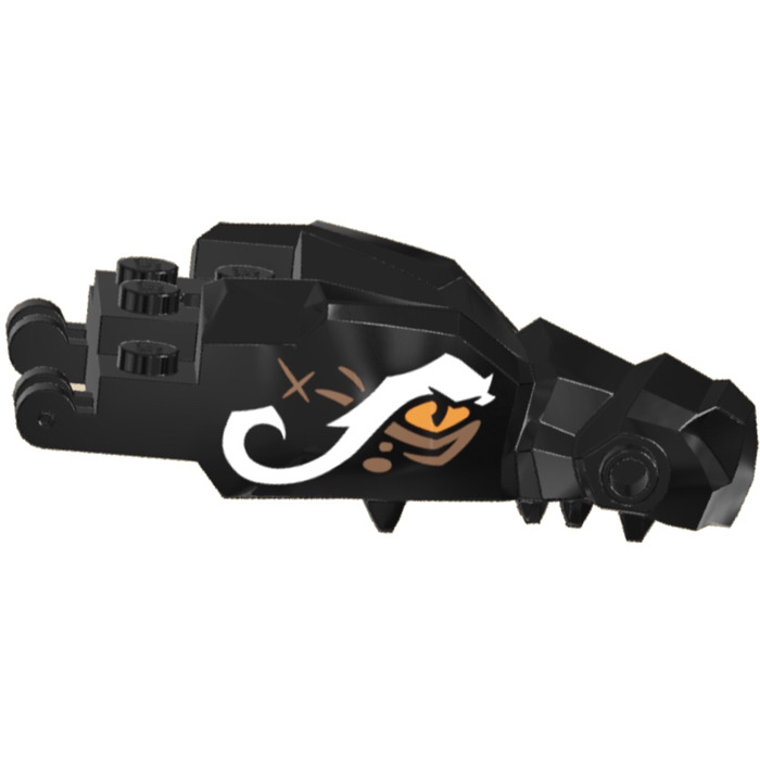 LEGO Dragon Head with Orange Eyes and White Eyebrows (105544) | Brick Owl