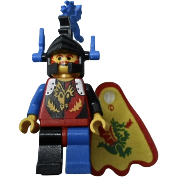 LEGO Dragon Knight with Blue Dragon Plumes and Cape Castle Minifigure ...