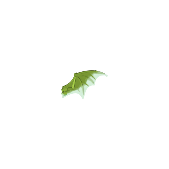 LEGO Dragon Wing 13 x 8 with Transparent Bright Green Trailing Edge ...