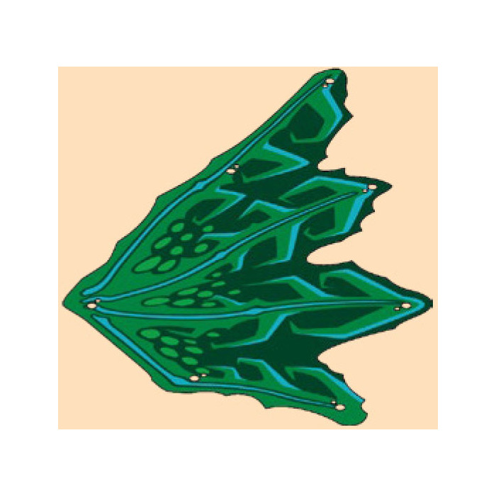LEGO Dragon Wing with Green Areas (Right) | Brick Owl
