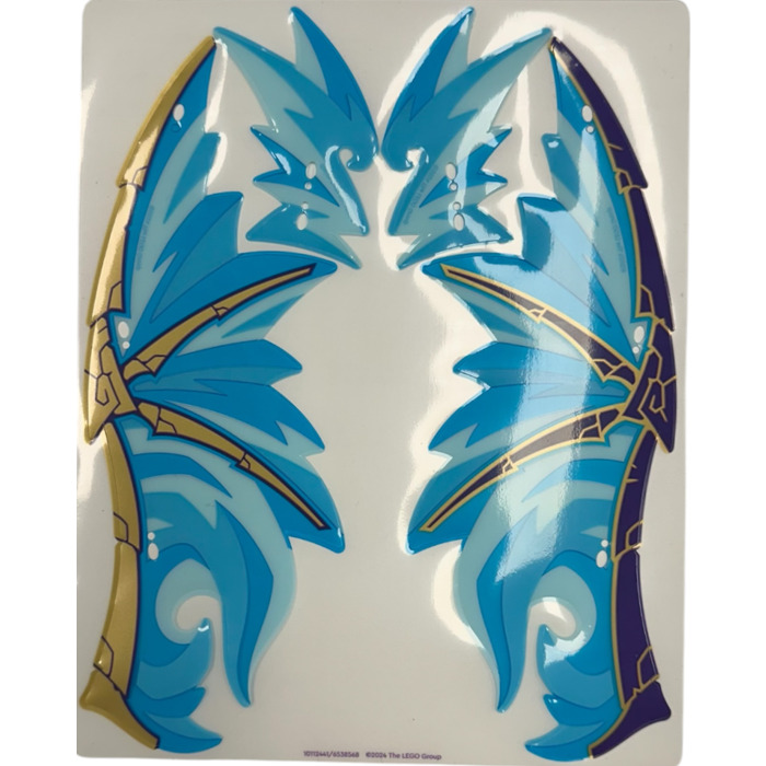 LEGO Dragon Wings and Leg Trim with Azure | Brick Owl - LEGO Marketplace