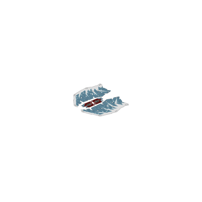LEGO Dragon Wings with White and Blue and Ice Emperor Flags (58011 ...