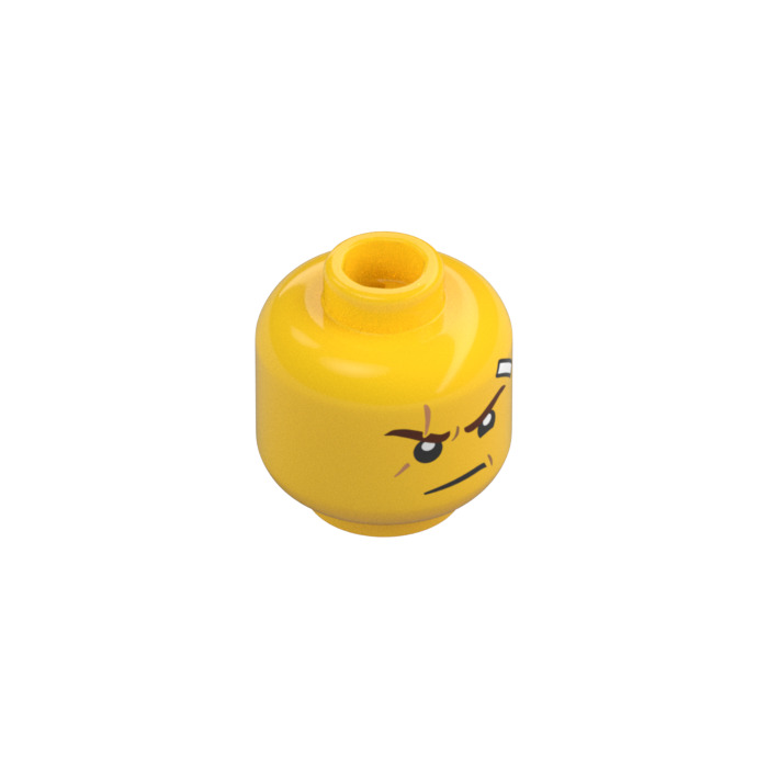 LEGO Dual Sided Kai Head with Scar and Bandage Strip (3626 / 33812 ...