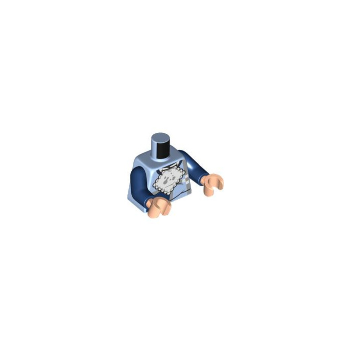 LEGO Dudley Dursley with Bright Light Blue Jumper Minifig Torso (973 ...