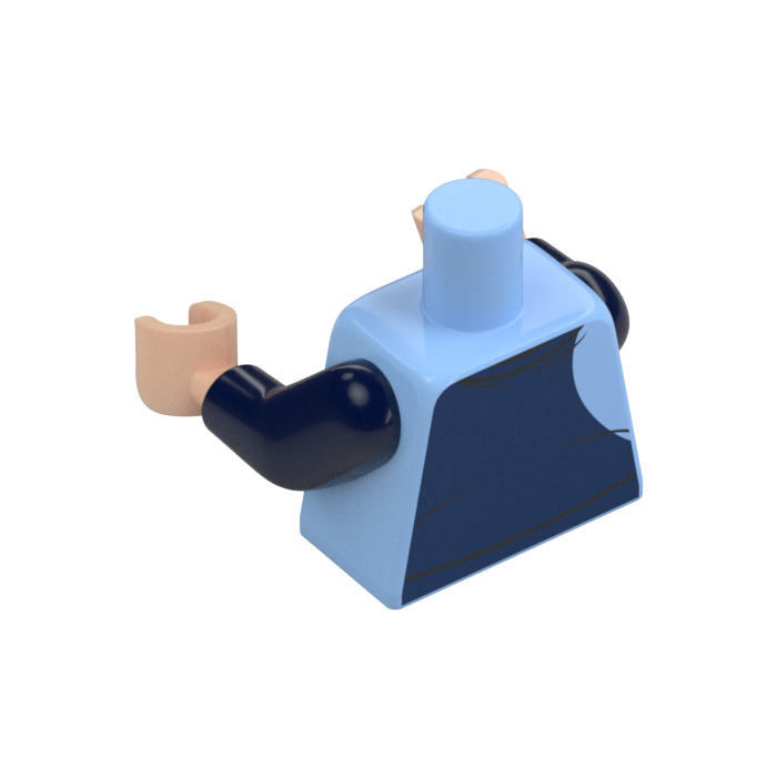 LEGO Dudley Dursley with Bright Light Blue Jumper Minifig Torso (973 ...