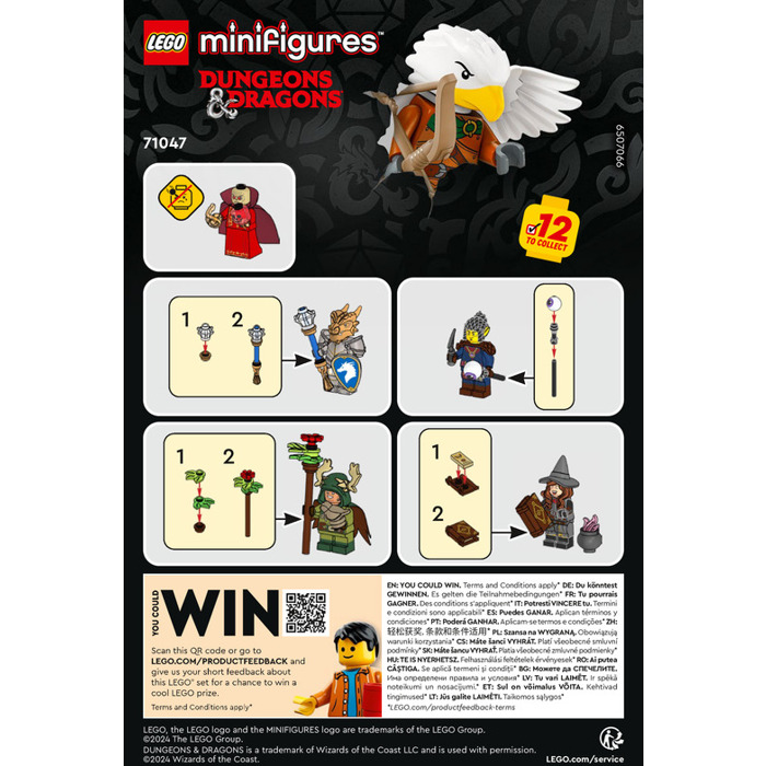 LEGO Dungeons & Dragons Series Collectable Minifigures Random Pack Set 71047-0 Instructions ...
