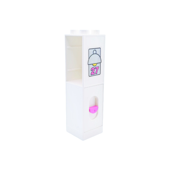 LEGO Duplo Column 2 x 2 x 6 avec drawer Fente et dark pink doorbell ...