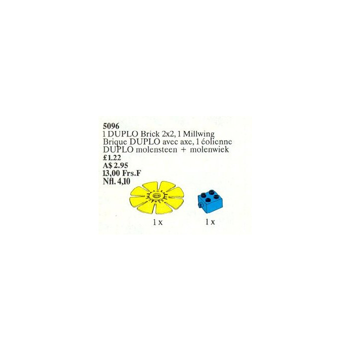 LEGO Duplo Millstone and Millwing Set 5096 Inventory | Brick Owl - LEGO ...