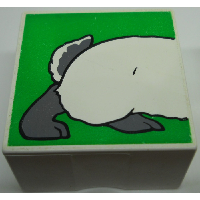 LEGO Duplo Tile 2 x 2 x 1 with Rabbit Mosaic Print 07 (2756) | Brick ...