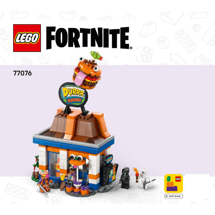 LEGO Durrr Burger Restaurant Set 77076 Instructions | Brick Owl - LEGO ...