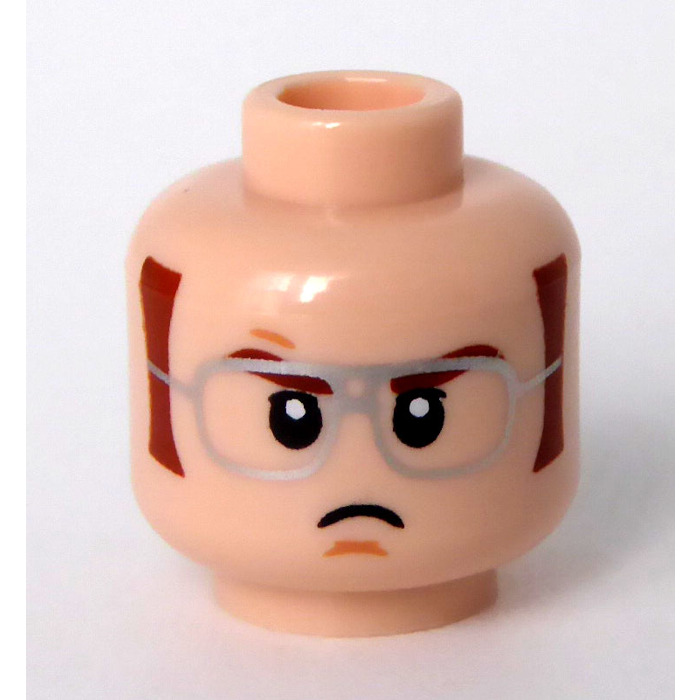 LEGO Dwight Schrute Minifigure Head (3626 / 100197) | Brick Owl - LEGO ...