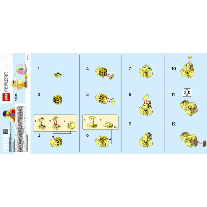 LEGO Easter Egg Chick Painting Fun Set 30690 Instructions | Brick Owl ...