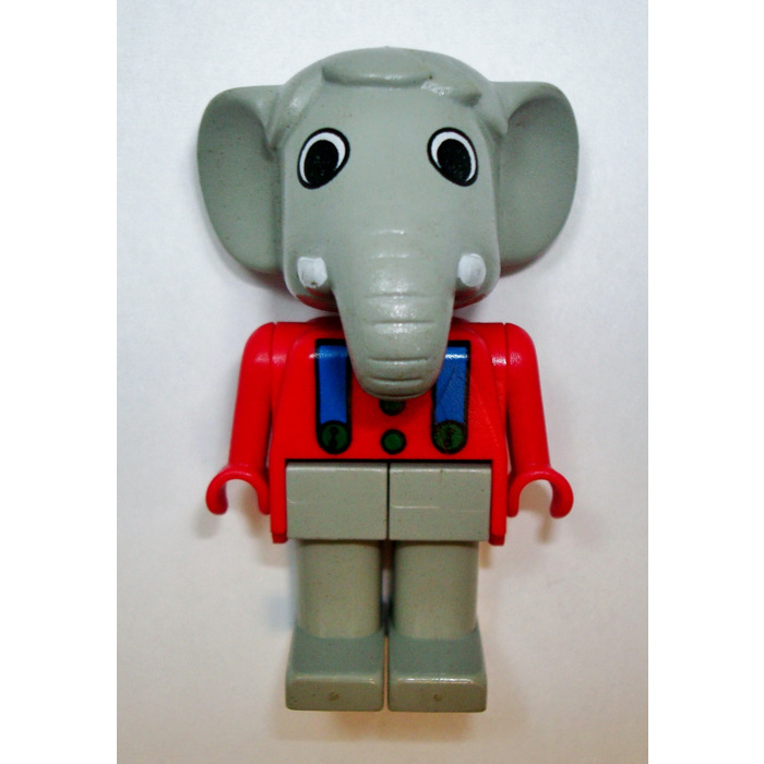 LEGO Edward Elephant with Red Top with Blue Suspenders Fabuland Figure ...