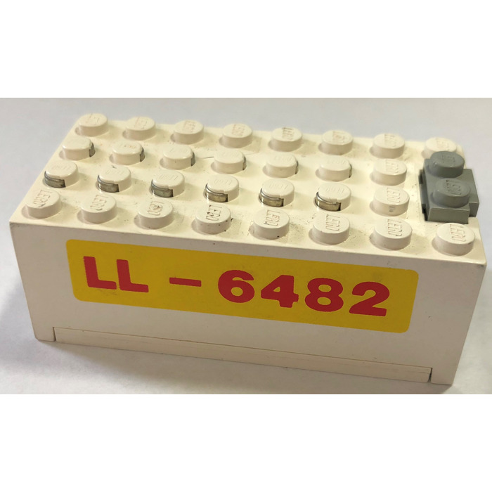 LEGO Electric 9V Battery Box 4 x 8 x 2.3 with Cover with "LL-6482 ...