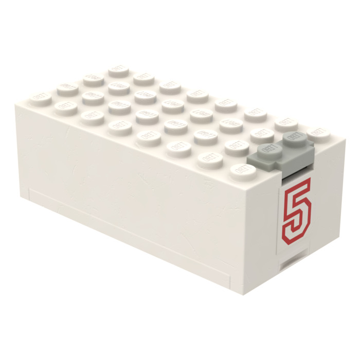 LEGO Elektrisch 9V Batterie Box 4 x 8 x 2.3 ohne Abdeckung (4760 ...
