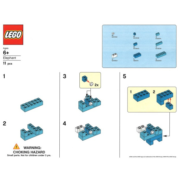 LEGO Elephant Set ELEPHANT Inventory | Brick Owl - LEGO Marketplace