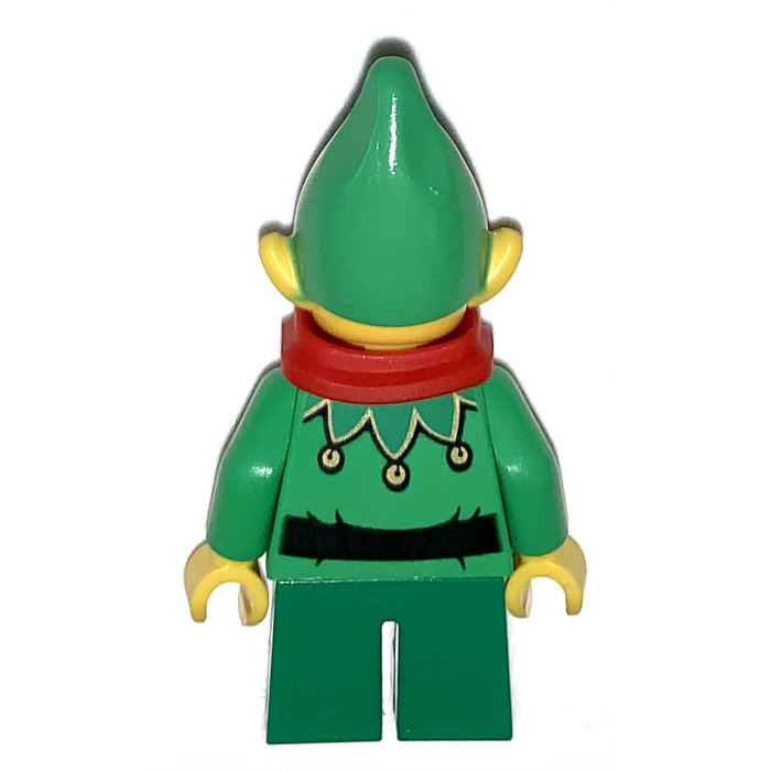 LEGO Elf with Green Collar with Bells and Red Scarf Minifigure | Brick Owl