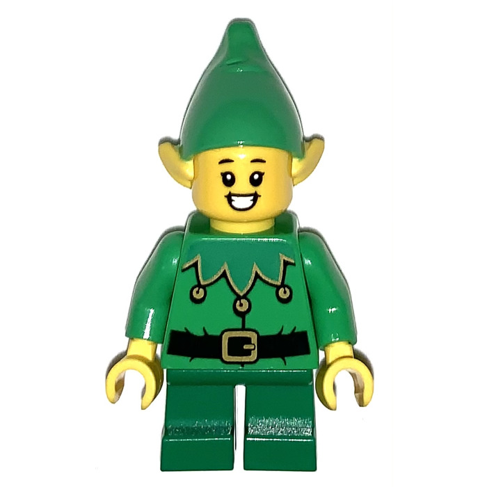 LEGO Elf with Green Collar with Bells (Open Mouth) Minifigure | Brick Owl