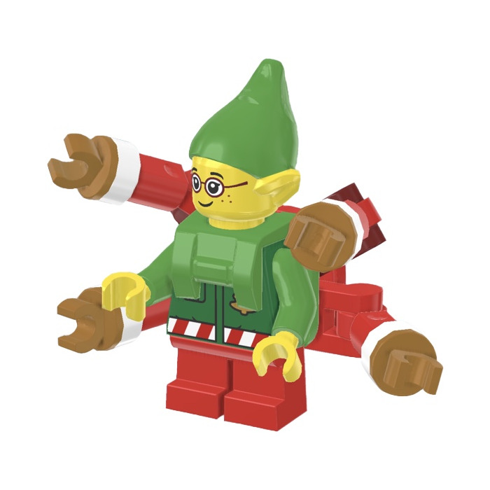 LEGO Elf with Neck Bracket with Robot Arms Minifigure | Brick Owl
