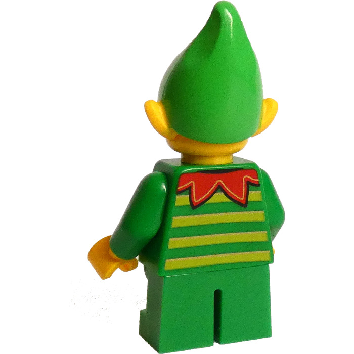 LEGO Elf with Red Collar and Lime Stripes Minifigure | Brick Owl