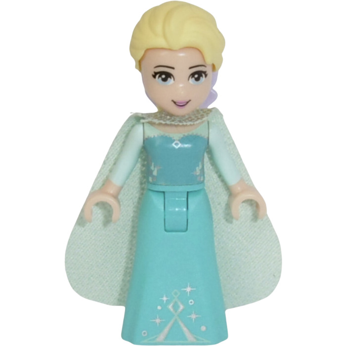 LEGO Elsa with Medium Azure Dress and Light Aqua Cape Minifigure ...