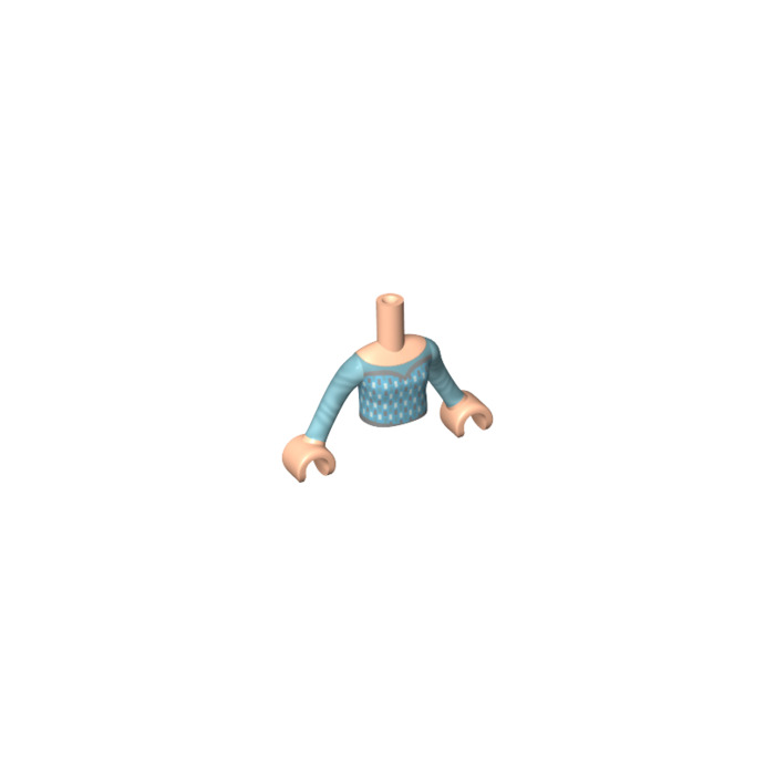 LEGO Elsa with Medium Azure Dress with Smirk and Sparkle Cape Friends ...