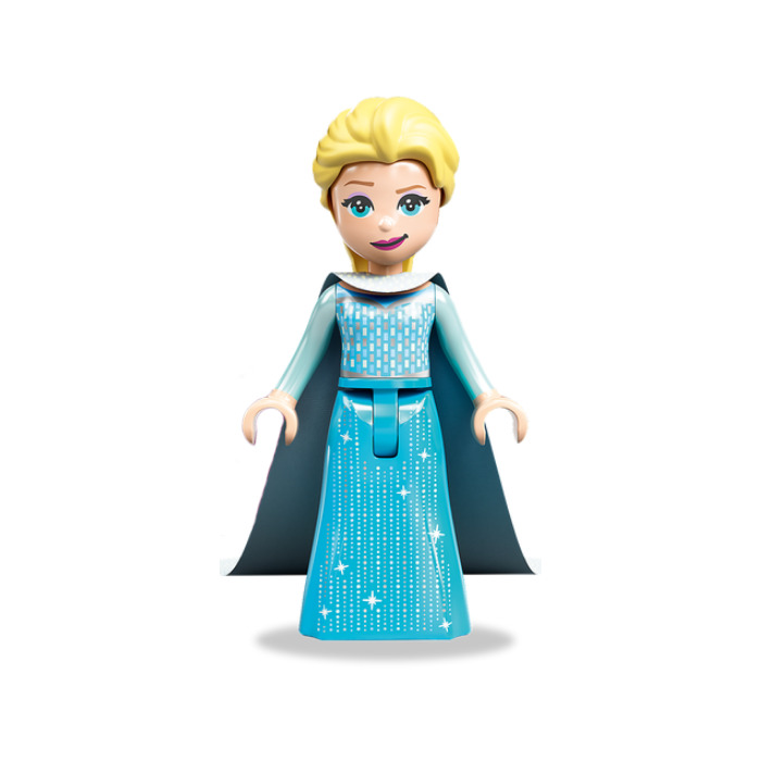 LEGO Elsa with Medium Azure Dress with Smirk and Sparkle Cape ...