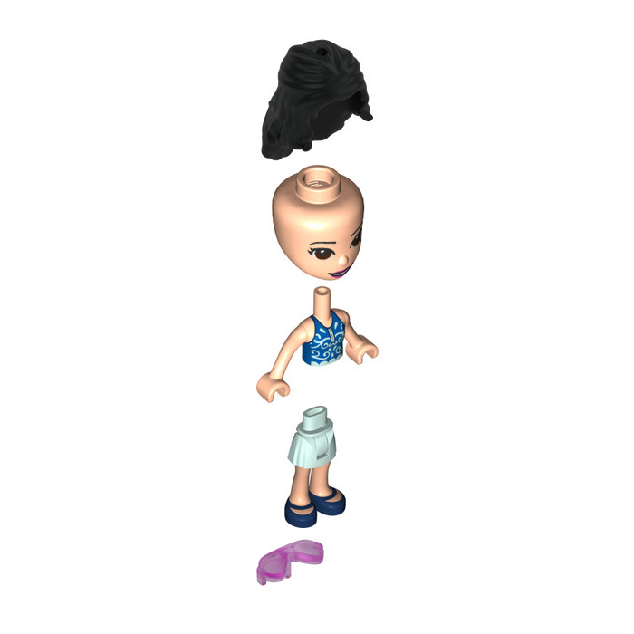 LEGO Emma with Blue Swimsuit Top and Aqua Skirt with Sunglasses ...