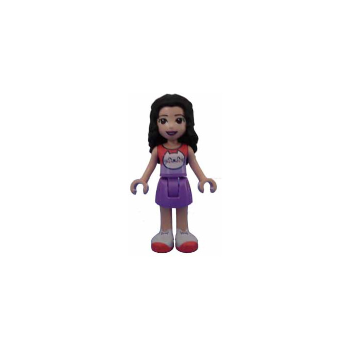 LEGO Emma with Cat Top and Lavender Skirt Minifigure | Brick Owl
