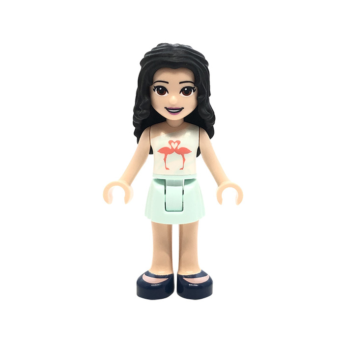 LEGO Emma with Flamingo Top and Curved Skirt Minifigure | Brick Owl