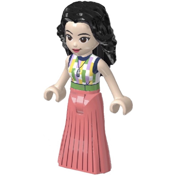 LEGO Emma with Long Coral Skirt Minifigure | Brick Owl - LEGO Marketplace