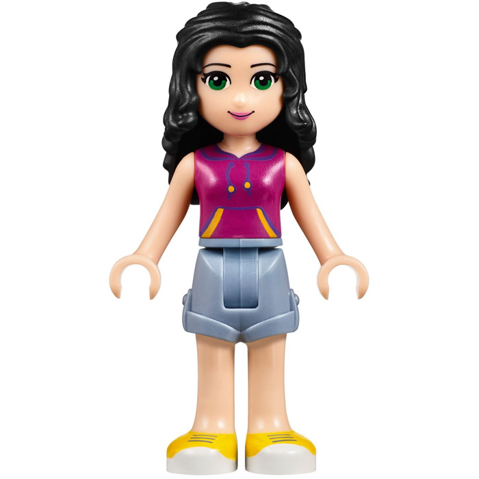 LEGO Emma with Magenta Top and Sand Blue Shorts Minifigure | Brick Owl ...