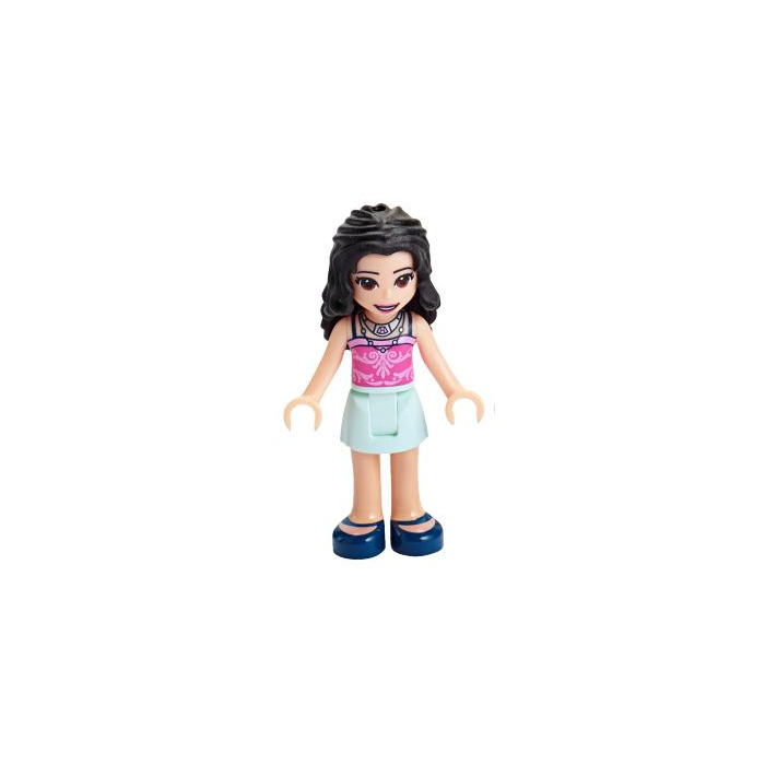 LEGO Emma with Pink Swirl Top and Aqua Skirt Minifigure | Brick Owl