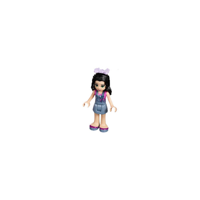LEGO Emma with Sand Blue Overalls Skirt and Bow Minifigure | Brick Owl