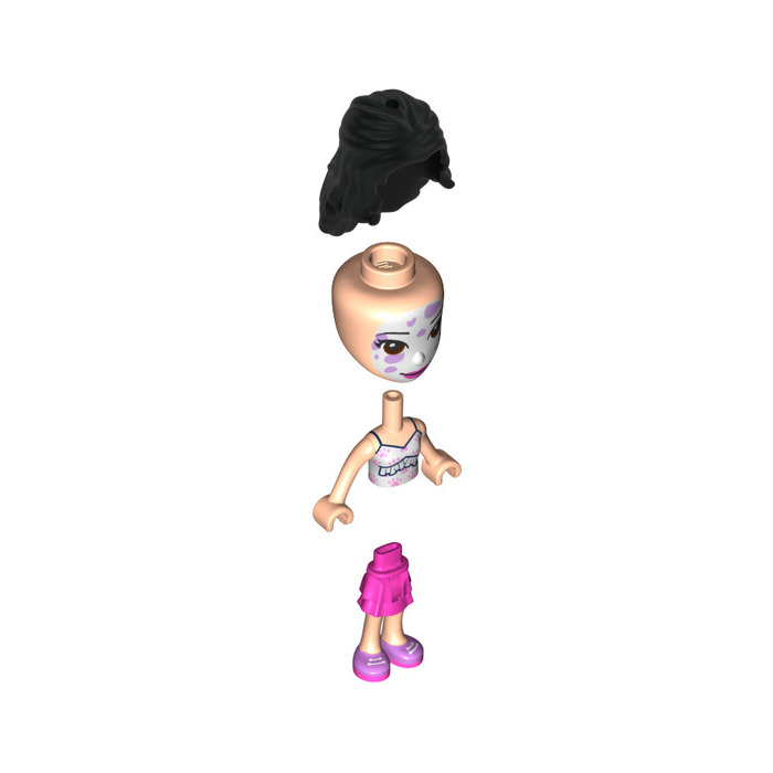 LEGO Emma with White Ruffled Top and Face Paint Minifigure | Brick Owl ...