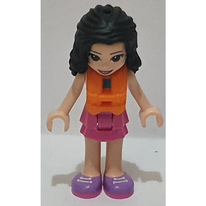 LEGO Emma with White Vest and Paw Print Top with Life Jacket Minifigure ...