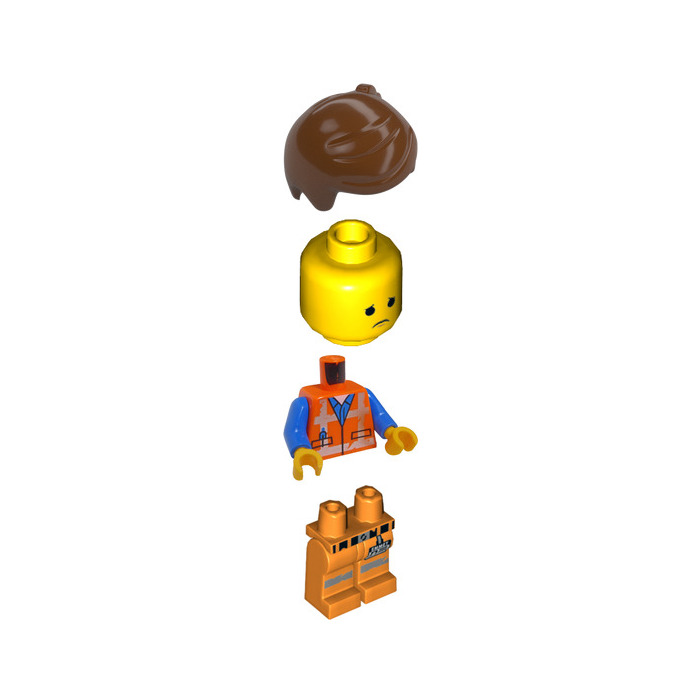 LEGO Emmet with Worn Uniform (Smile / Sad) Minifigure | Brick Owl