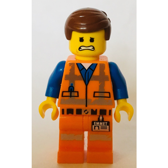 LEGO Emmet with Worn Uniform (Smile / Scared) Minifigure | Brick Owl