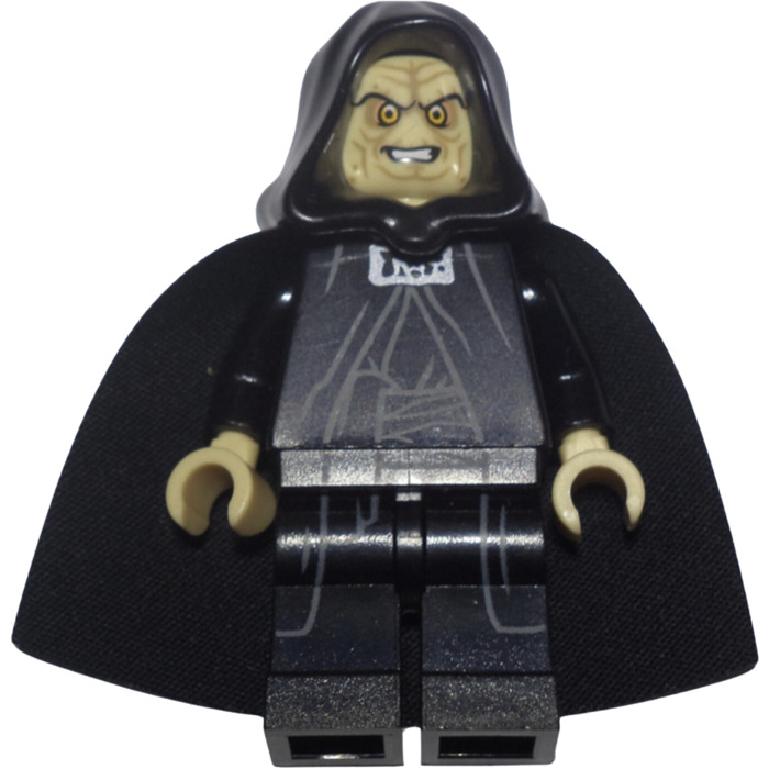 LEGO Emperor Palpatine with Tan Head and Starched Cape (Bared Teeth ...