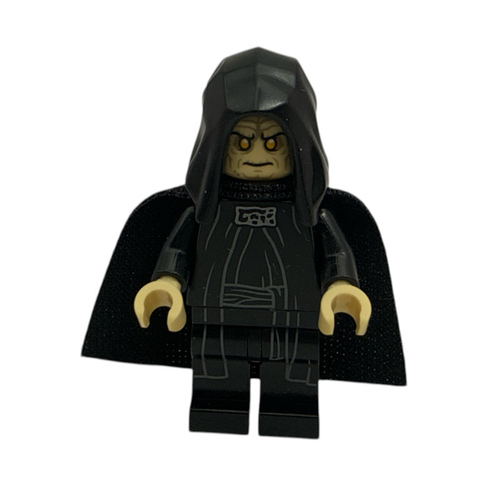 LEGO Emperor Palpatine with Tan Head, Stretchy Cape and Open Bottom ...