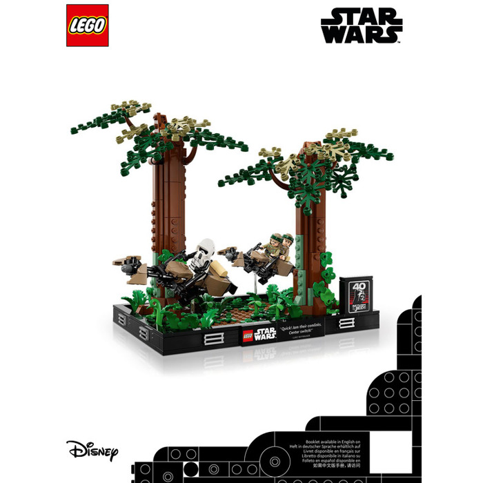LEGO Endor Speeder Chase Diorama Set 75353 Instructions | Brick Owl
