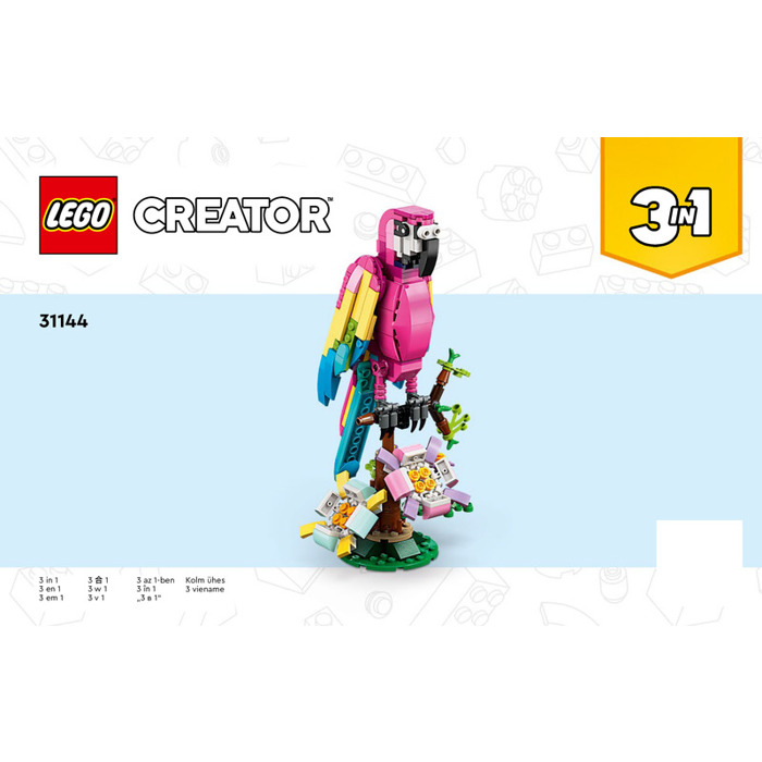 LEGO Exotic Pink Parrot Set 31144 Instructions | Brick Owl