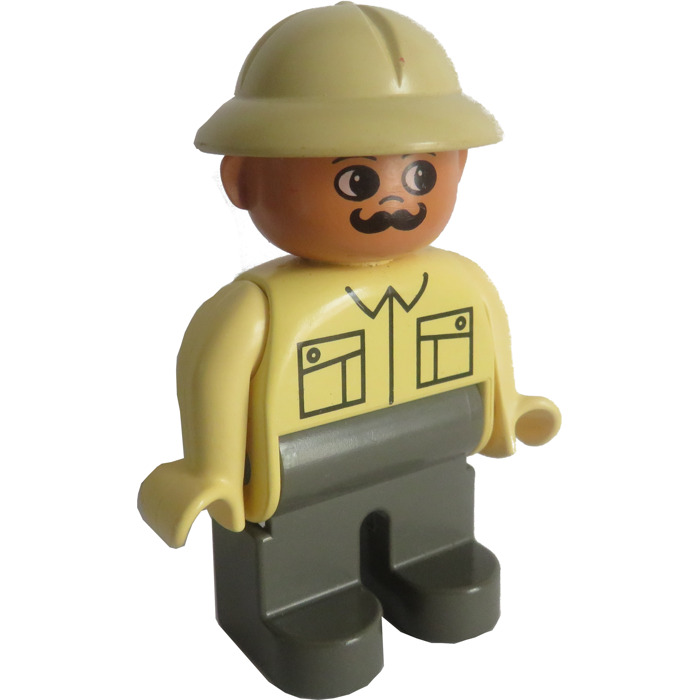 LEGO Explorer with Pith Helmet Duplo Figure | Brick Owl - LEGO Marketplace