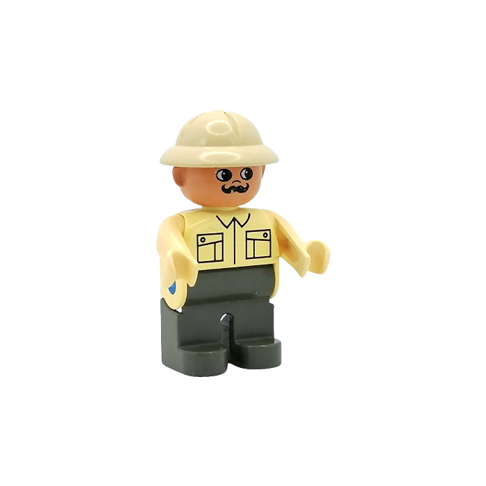 LEGO Explorer with Pith Helmet Duplo Figure | Brick Owl - LEGO Marketplace