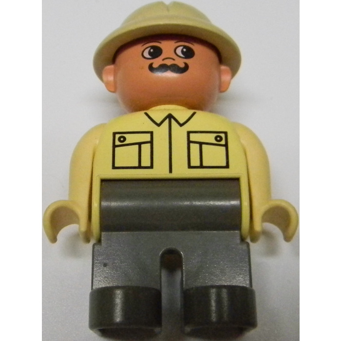 LEGO Explorer with Pith Helmet Duplo Figure | Brick Owl - LEGO Marketplace