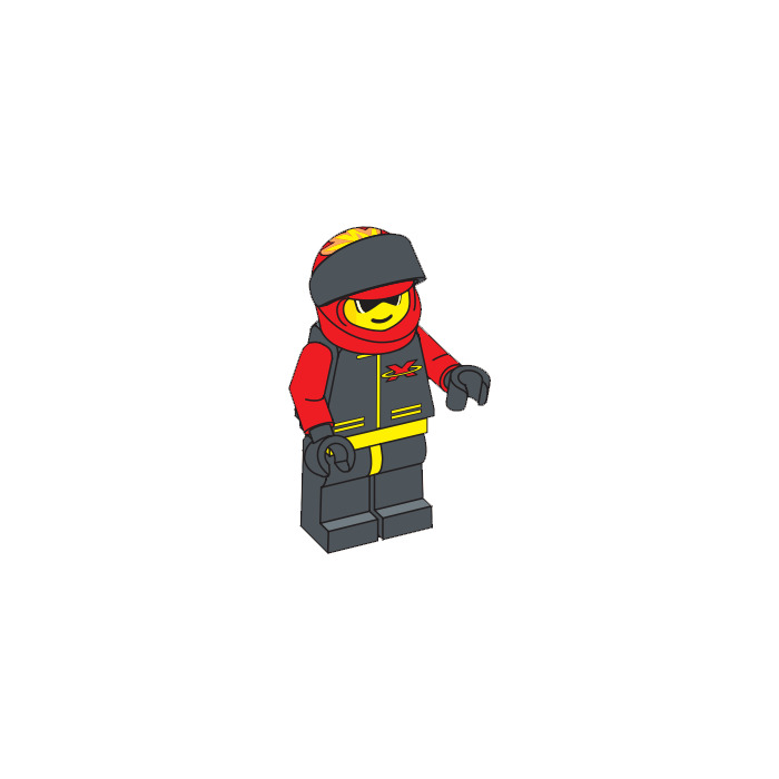 LEGO Extreme Team, Red Helmet with Flame Minifigure | Brick Owl