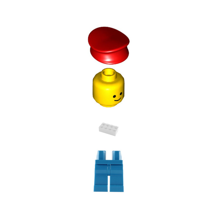 LEGO Exxon Fuel Tank Operator with Torso Sticker Minifigure | Brick Owl ...